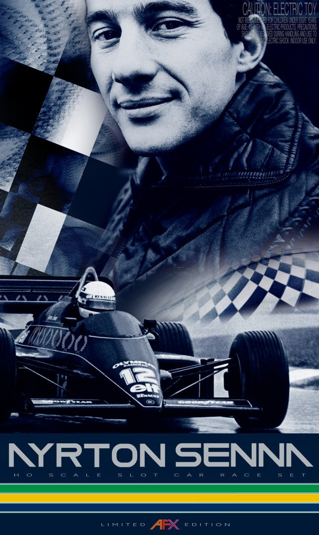 AFX Racing | Ayrton Senna Limited Edition HO Slot Car Race Track Set ...