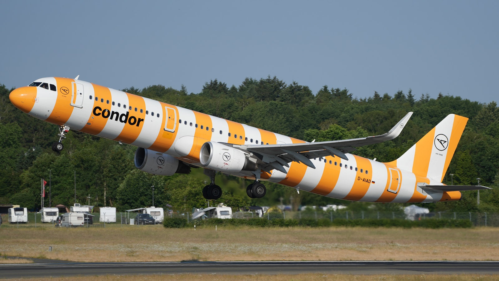 Gemini Jets | Airbus A321 Condor (D-AIAD) "Yellow Stripers" 1:400 Scale ...