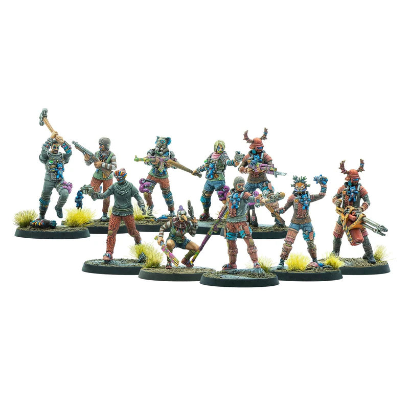 Modiphius Fallout: Miniatures - Raiders: The Pack | 10 Figure Multi ...