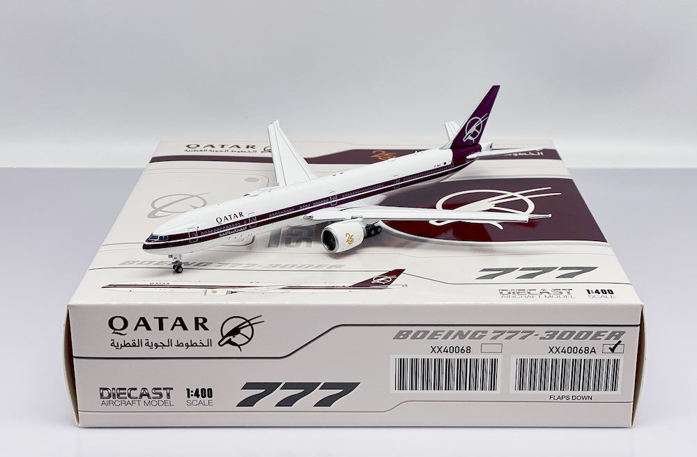 JC Wings | Boeing 777-300ER Qatar Airways “Retro Livery” (A7-BAC) Flaps ...