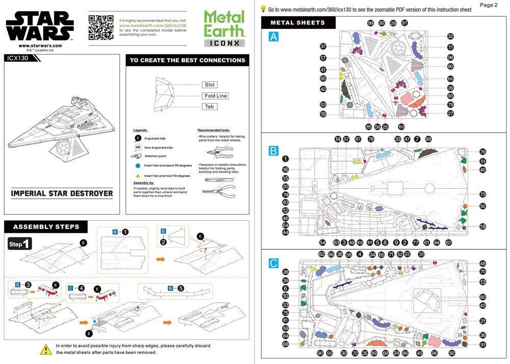 Fascinations | Star Wars Imperial Star Destroyer Metal Earth Iconx ...