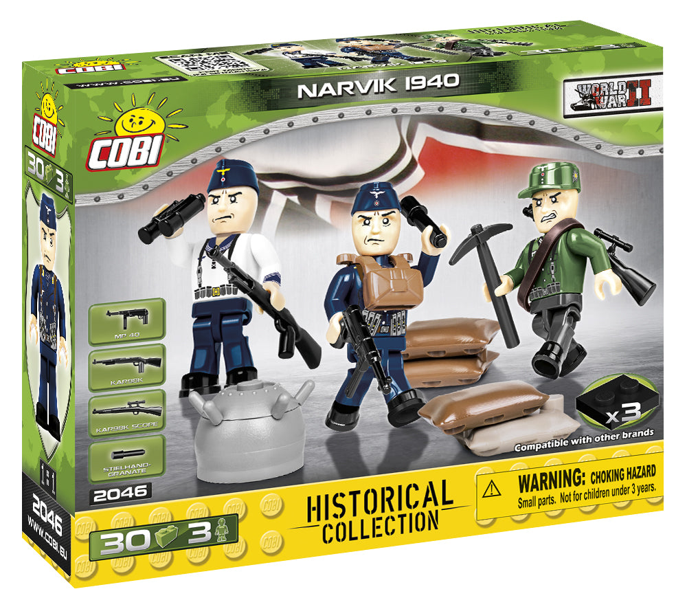 Cobi | German Troops Narvik 1940, 30 Piece Block Kit | Bellford Toys ...