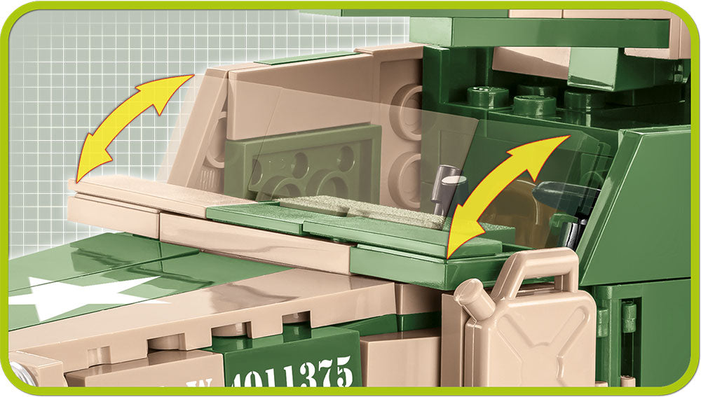 Cobi | M3 Gun Motor Carriage 576 Piece Block Kit | Bellford Toys And ...