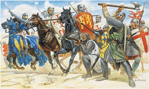 Italeri | Crusaders 11th Century 1/72 Scale Plastic Figures Kit ...