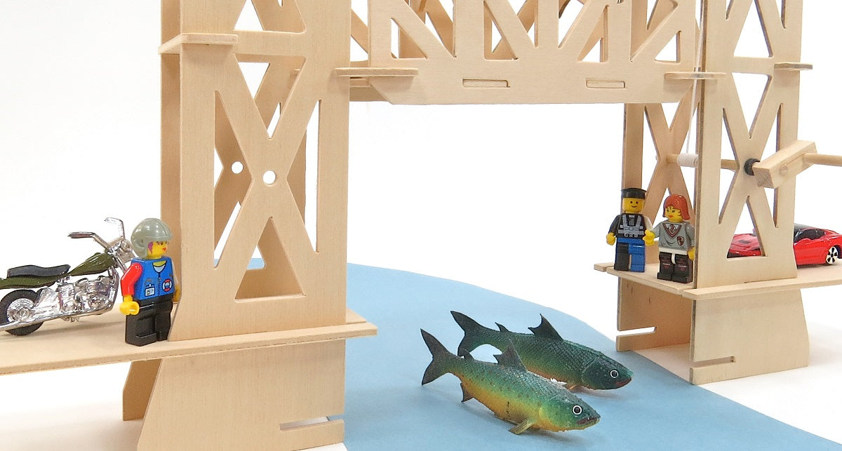 Pathfinders Design | Lift Bridge Wooden Kit | Bellford Toys And Hobbies