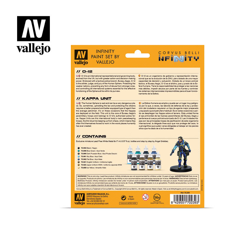 Acrylicos Vallejo | Infinity O-12 Model Color Paint Set | Bellford Toys ...