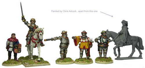 Perry Miniatures | Agincourt English Henry V Mounted and Command, 28 mm ...