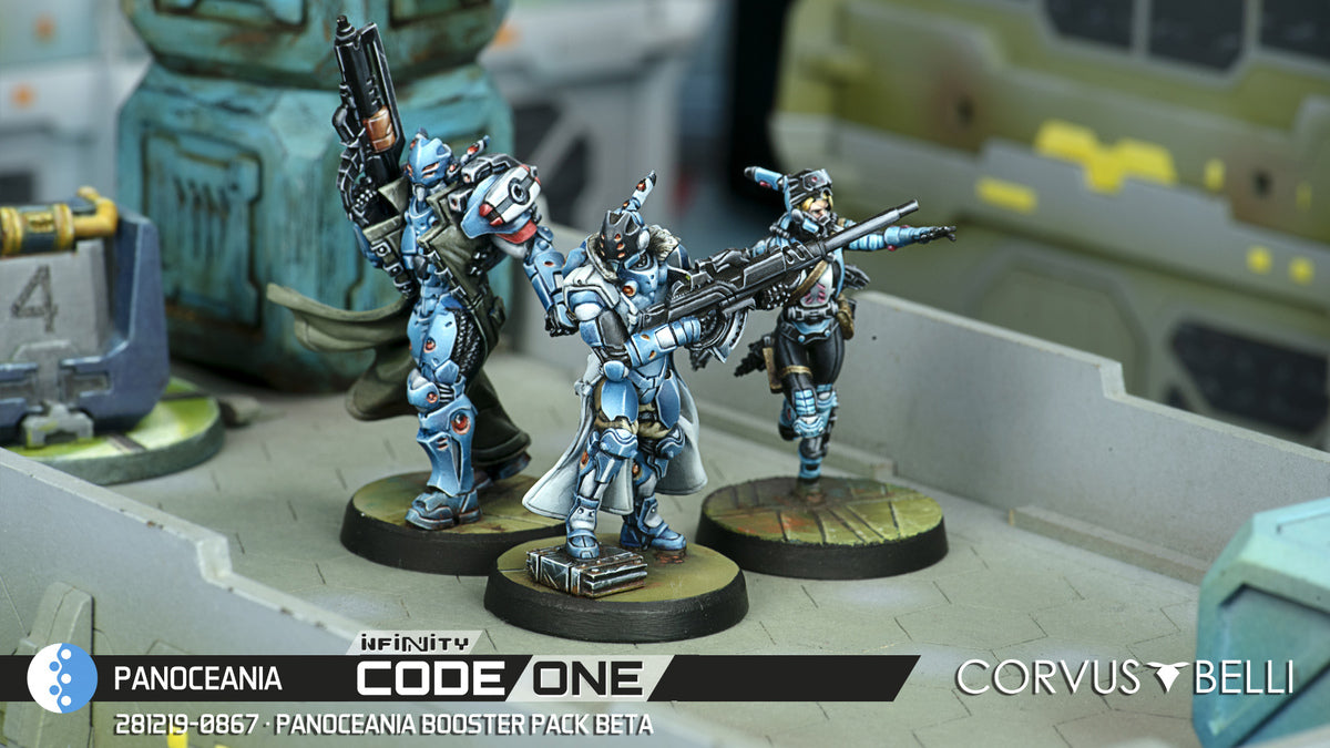 Corvus Belli | Infinity CodeOne PanOceania Booster Pack Beta Miniature Game Figures | Bellford ...