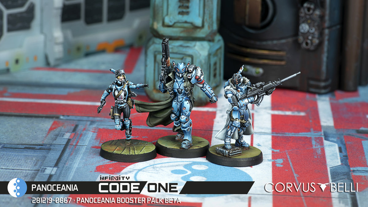 Corvus Belli | Infinity CodeOne PanOceania Booster Pack Beta Miniature Game Figures | Bellford ...