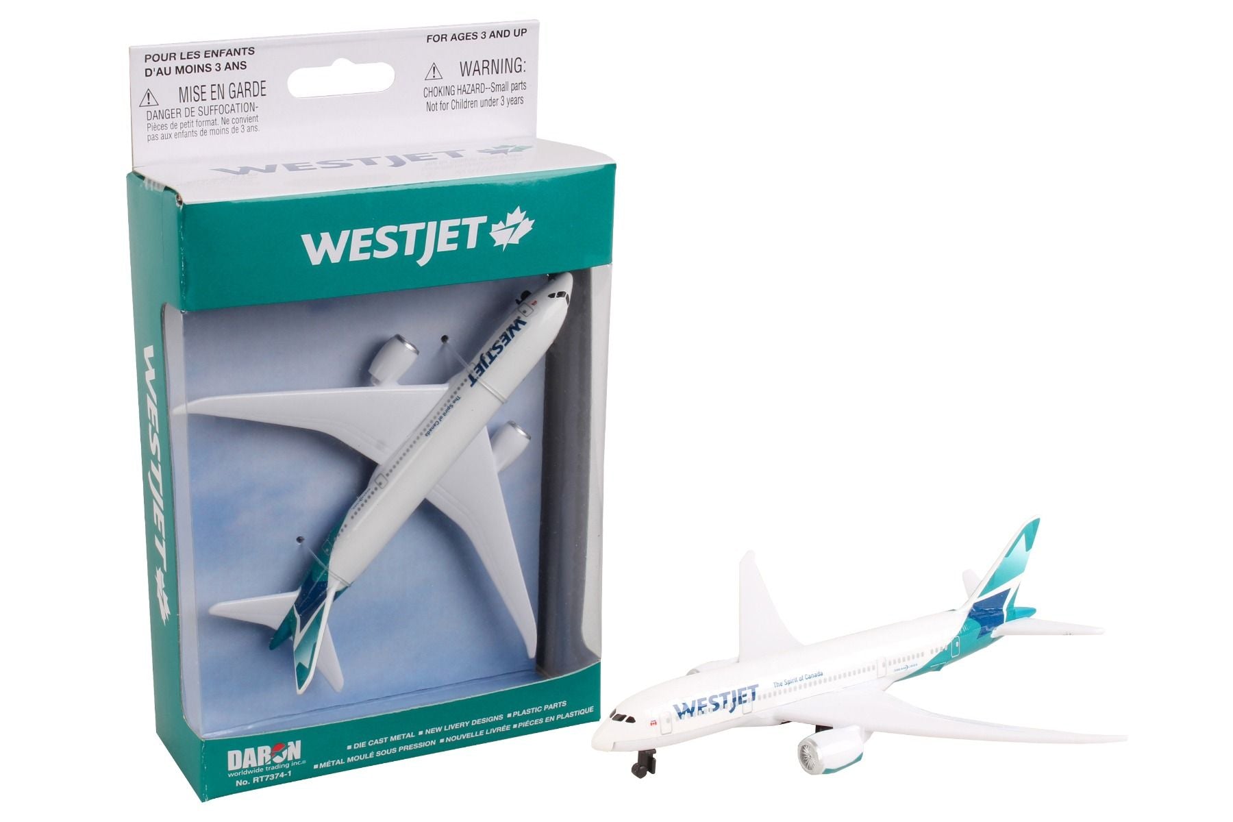 Daron | Boeing 787 WestJet Airlines Diecast Aircraft Toy | Bellford ...
