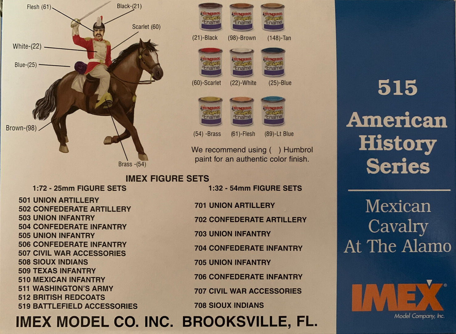 IMEX | Mexican Cavalry At The Alamo 1/72 Scale Plastic Figures Kit ...
